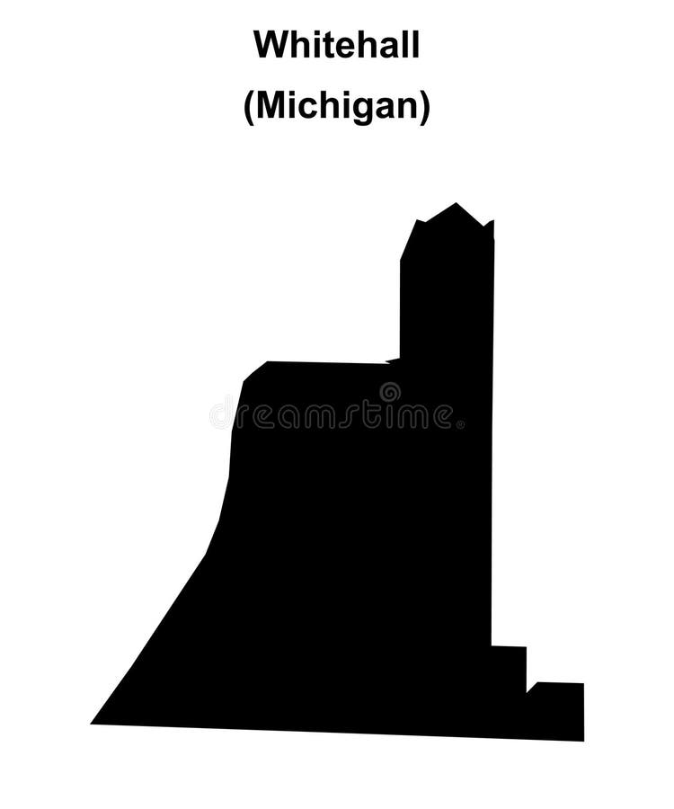 Whitehall outline map stock vector. Illustration of city - 387417815