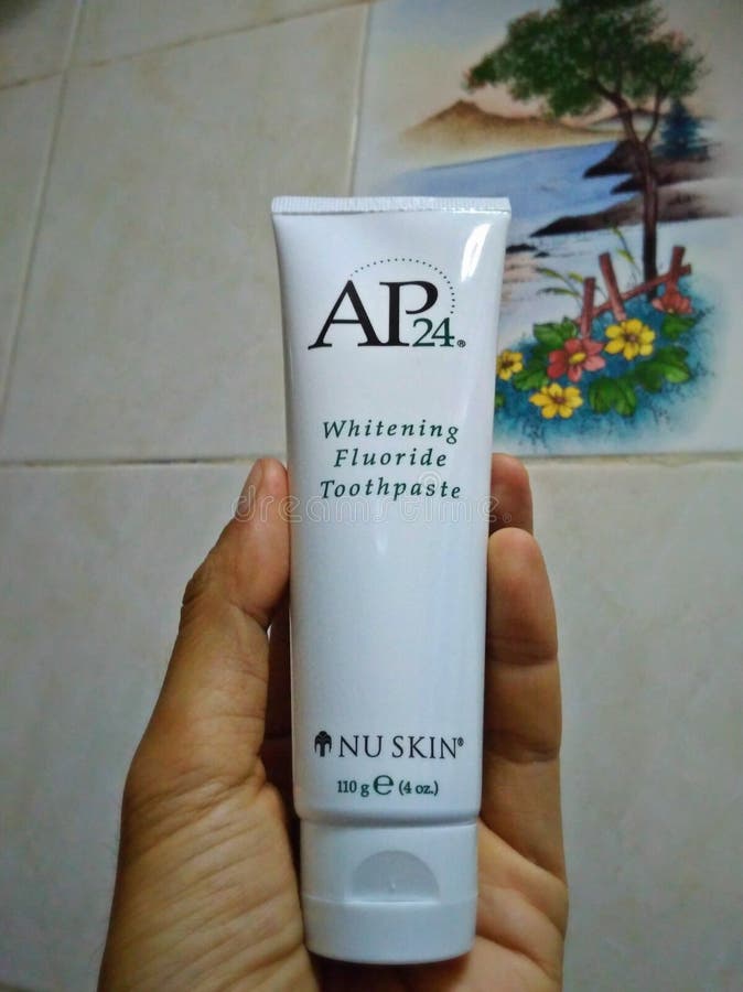 Whitening Fluoride Toothpaste Editorial Stock Photo - Image of white ...