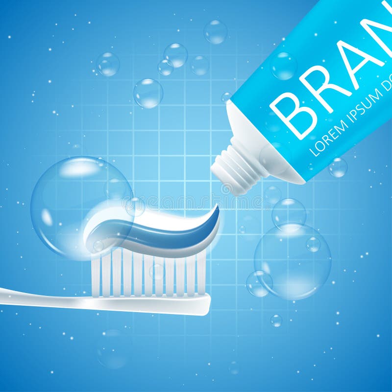 Whitening toothpaste ads stock vector. Illustration of enamel - 332803689
