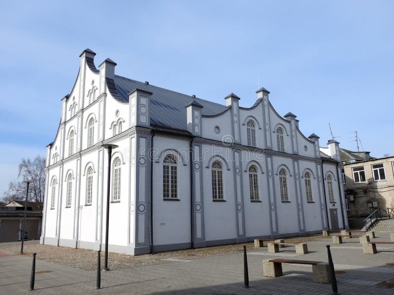 Whites Synagogue in Jonava Town , Lithuania Stock Image - Image of ...