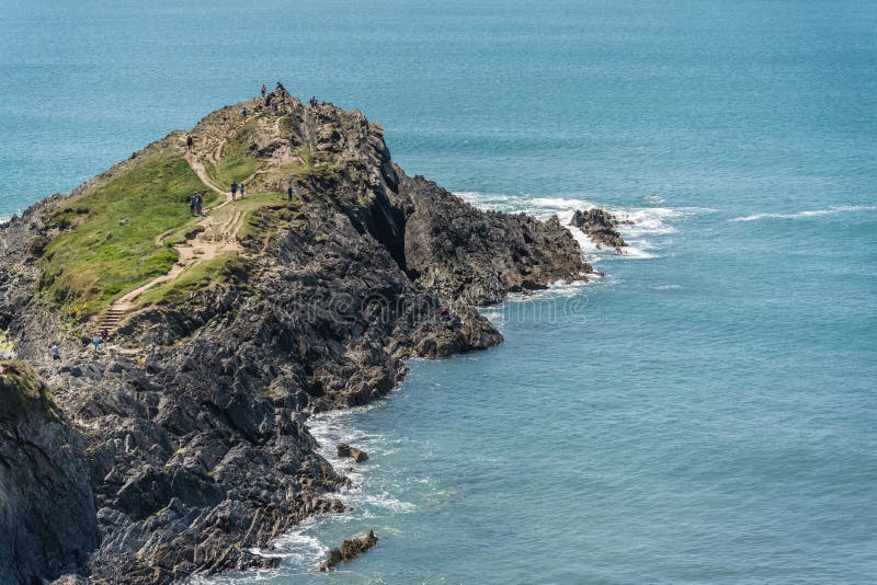 Whitesands Bay Beach and Cliffs, Wales Stock Image - Image of landscape ...