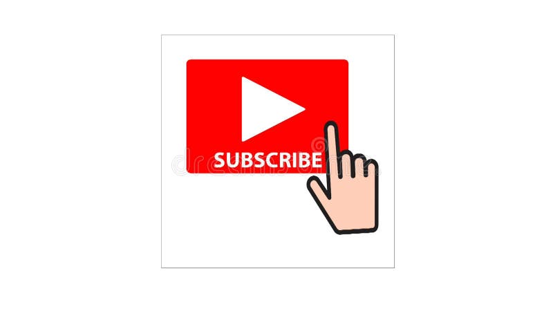 Whitescreen Subscribe Button Icon Animation Stock Footage - Video of ...