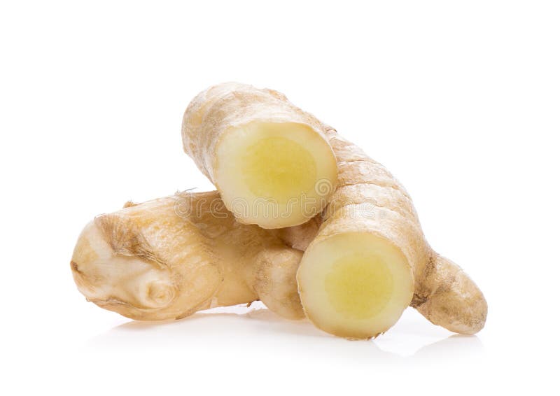 White Turmeric Herb Isolated on White Stock Image - Image of curcuma ...