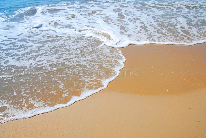 Whitewash on Tropical Caribbean Beach Stock Image - Image of margarita ...