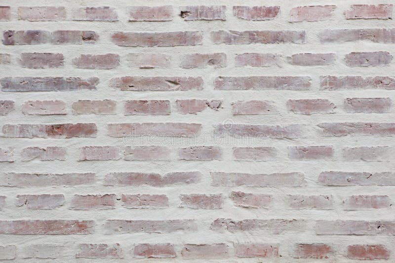 Whitewashed Brick Wall. Background Texture Stock Image - Image of ...