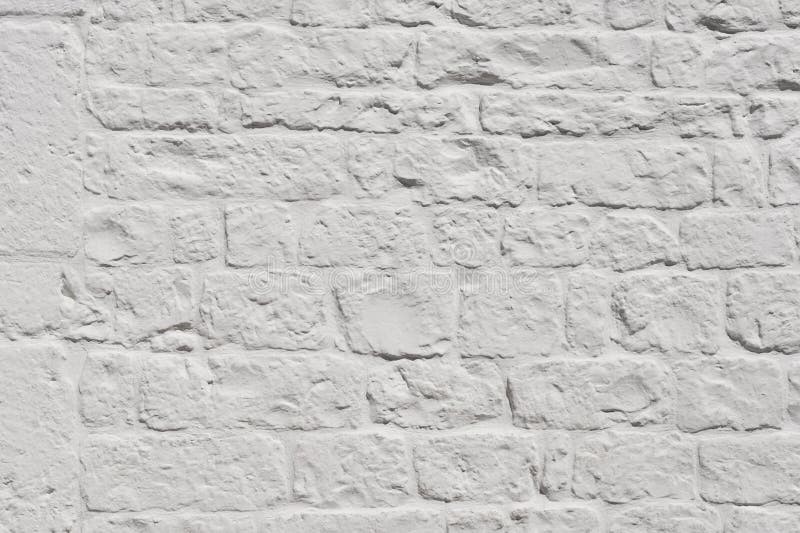 Whitewashed Brick Wall Texture Stock Image - Image of stonework, stone ...
