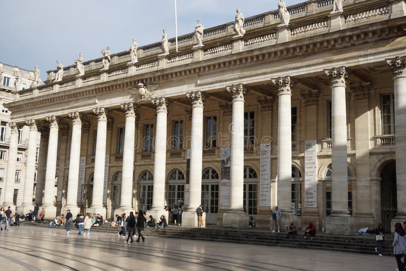 The National Opera in Bordeaux, France Editorial Stock Photo - Image of ...