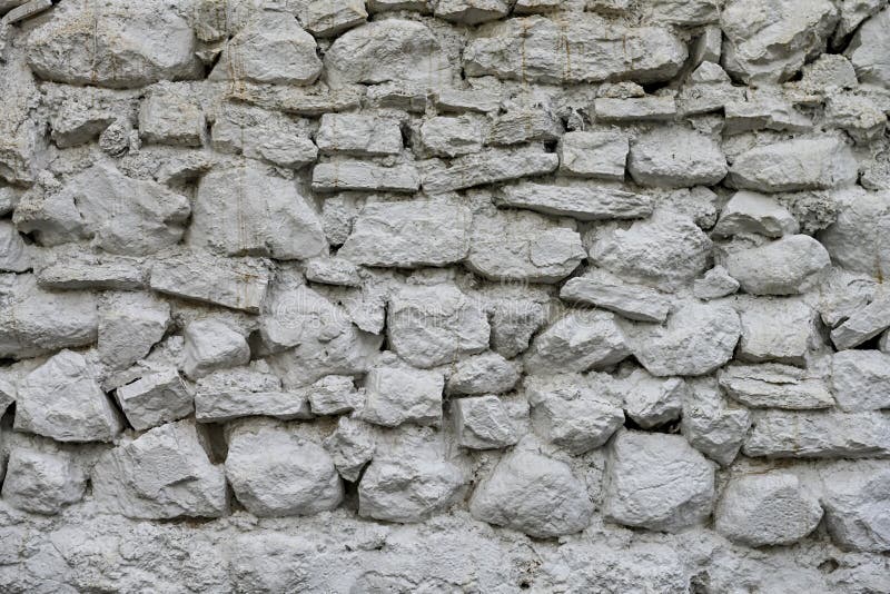 Whitewashed Stone Wall Textures Background Stock Photo - Image of ...