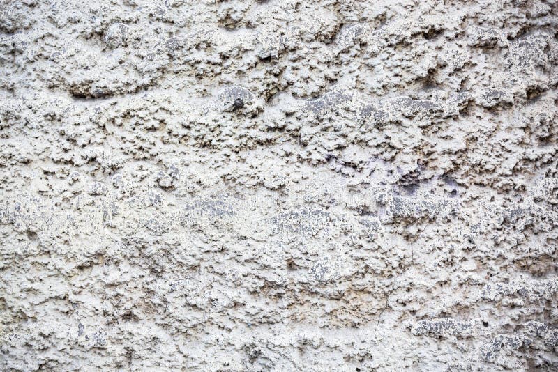 Whitewashed Wall with Rich and Various Texture Stock Image - Image of ...