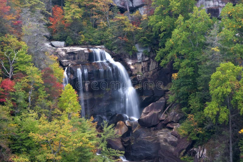 Whitewater Falls in North Carolina Stock Photo - Image of cascading ...
