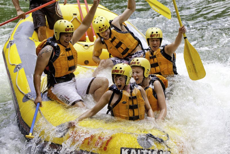 Whitewater Rafting on the Kaituna River, Rotorua Editorial Photography ...
