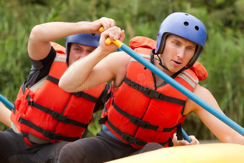 Whitewater River Rafting Training Stock Image - Image of recreation ...