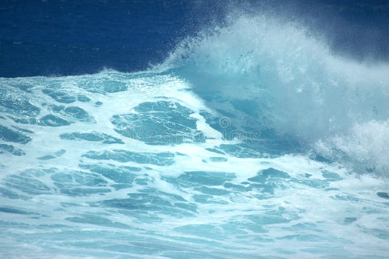 Whitewater wave stock photo. Image of blue, oahu, ocean - 154298