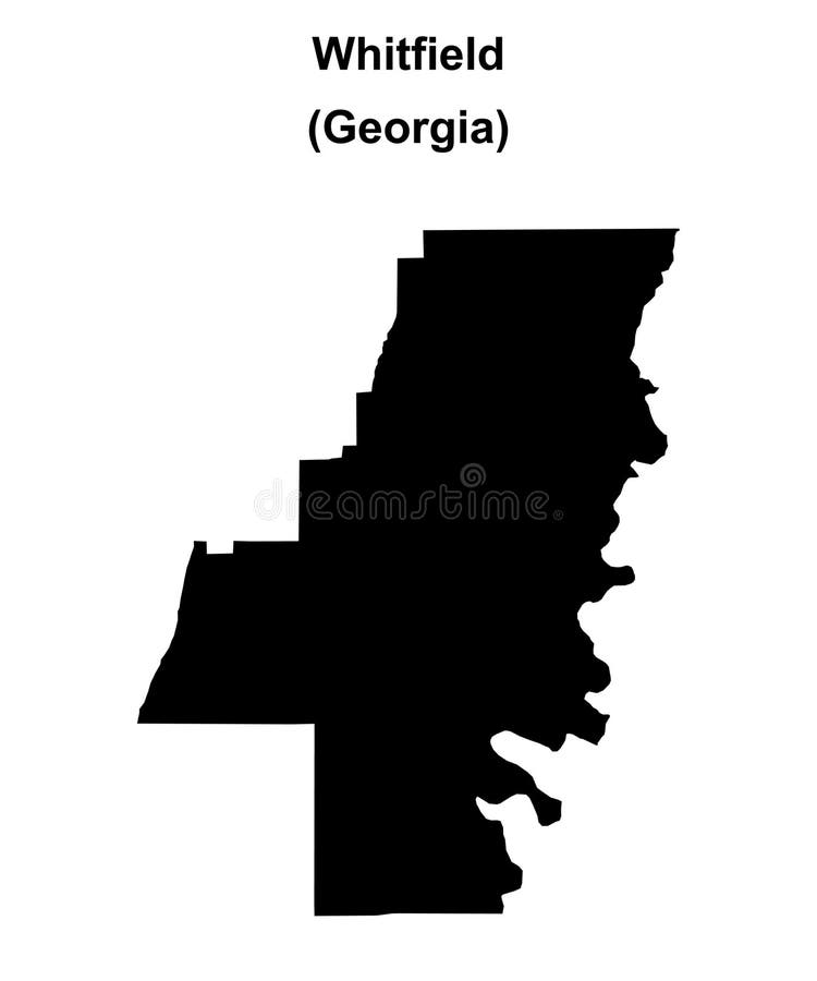 Whitfield outline map stock illustration. Illustration of blank - 357894870