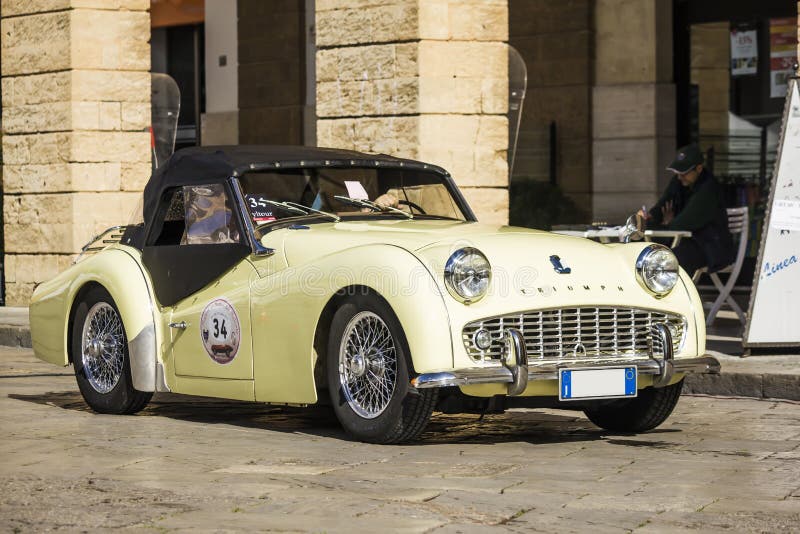 Spider Cabrio Triumph Tr3 on the Road Editorial Photography - Image of ...