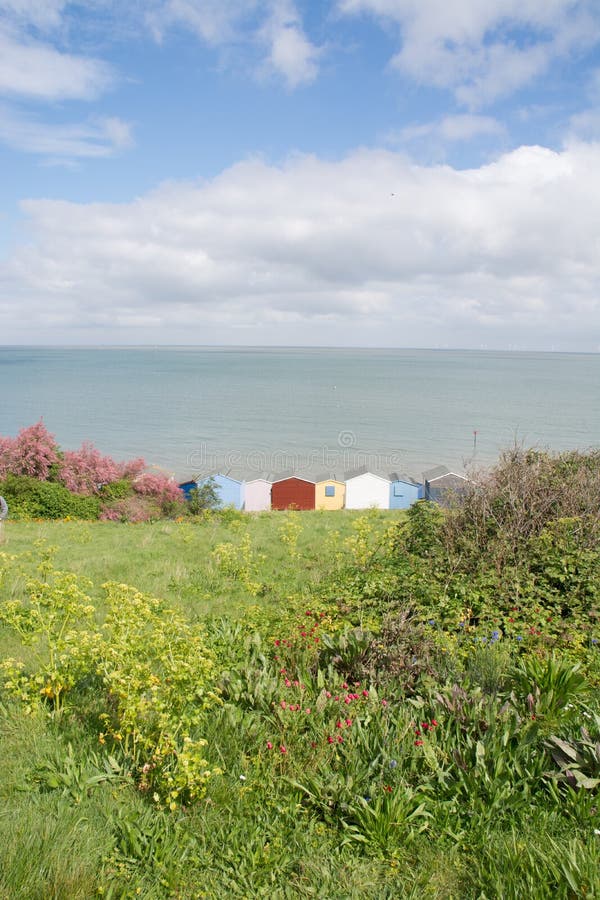 Whitstable beach huts stock image. Image of beach, summer - 40607563