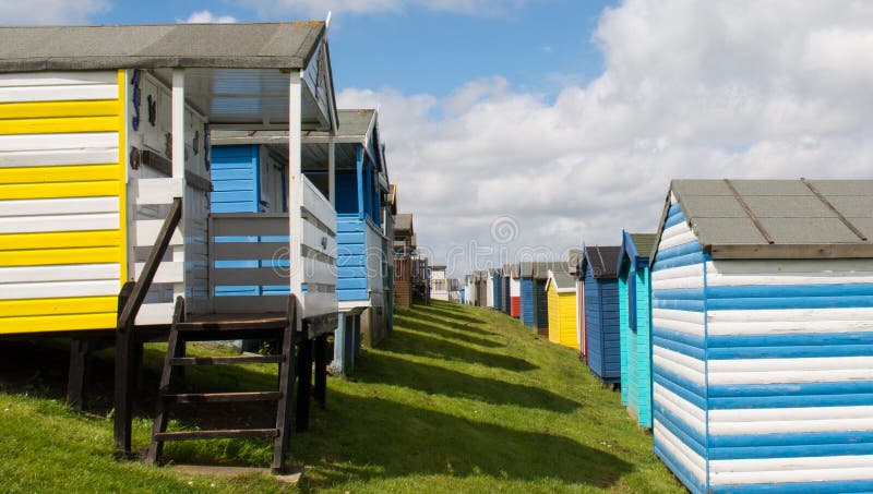 Whitstable beach huts stock photo. Image of beach, coast - 40607630