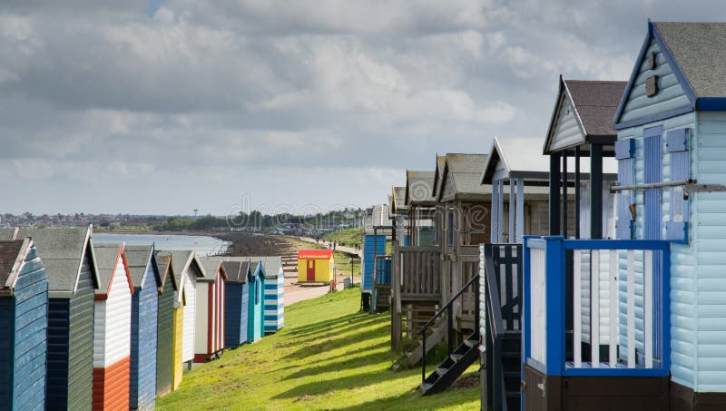 Whitstable beach huts stock photo. Image of coast, beach - 40607782