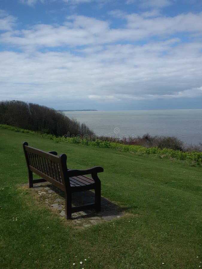 Whitstable cliff top view stock photo. Image of cliff - 53162588