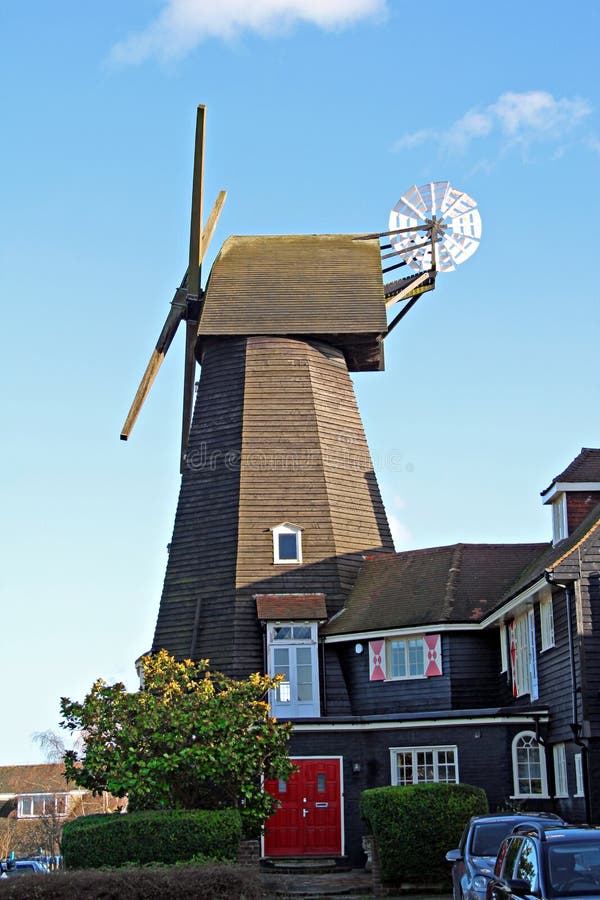 Whitstable smock windmill stock photo. Image of mill - 28936916