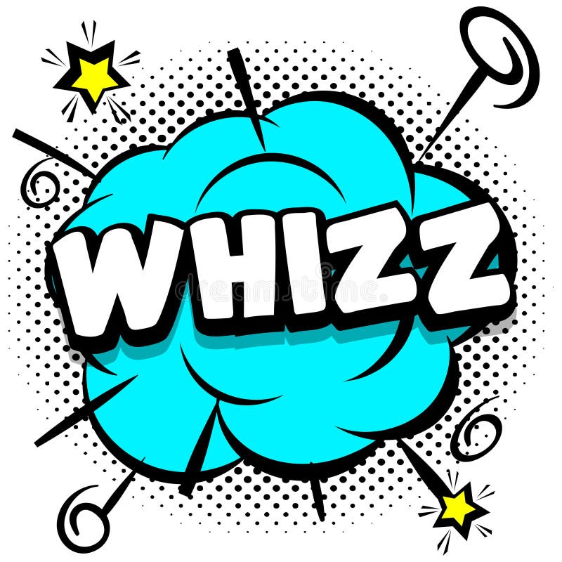 Whizz Comic Bright Template with Speech Bubbles on Colorful Frames ...