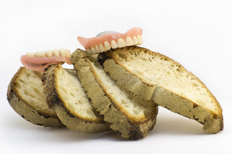 Who has bread has no teeth stock photo. Image of diet - 15037314