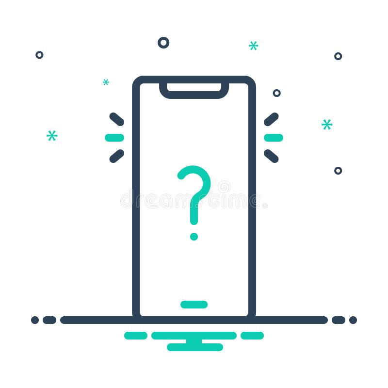 Mix Icon for Who, Confused and Help Stock Vector - Illustration of sign ...