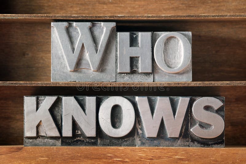 Who knows gr stock photo. Image of determination, question - 87118824