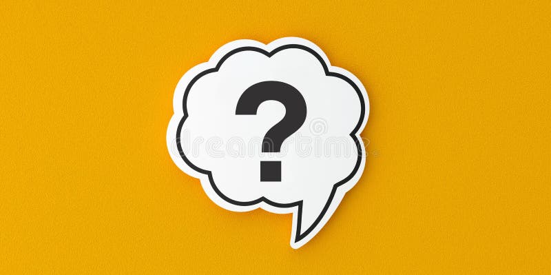 Who we are? Question Mark and Speech Bubble Stock Photo - Image of ...