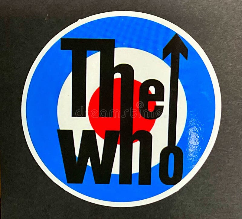 The Who sticker editorial stock photo. Image of round - 310565508