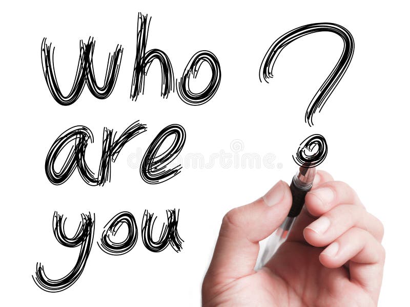 Who is u stock illustratie. Illustration of zijn, nieuwsgierig - 47646200