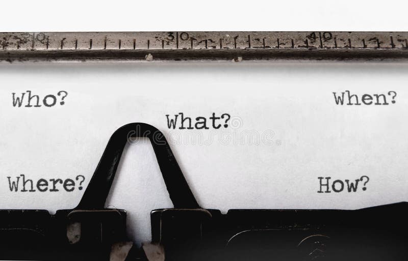 Who, What, when, Where, How Stock Image - Image of research, concept ...
