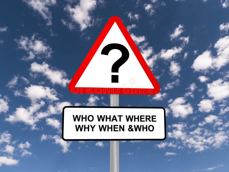 Who What When Where Why - Wording On Blackboard Stock Image - Image of ...
