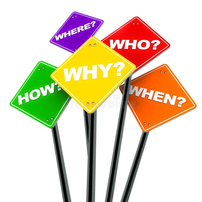 Who when why stock illustration. Illustration of background - 28435990