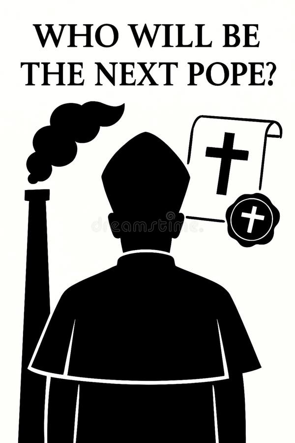 Who Will Be the Next Pope Theme -AI Generated Image Stock Illustration ...