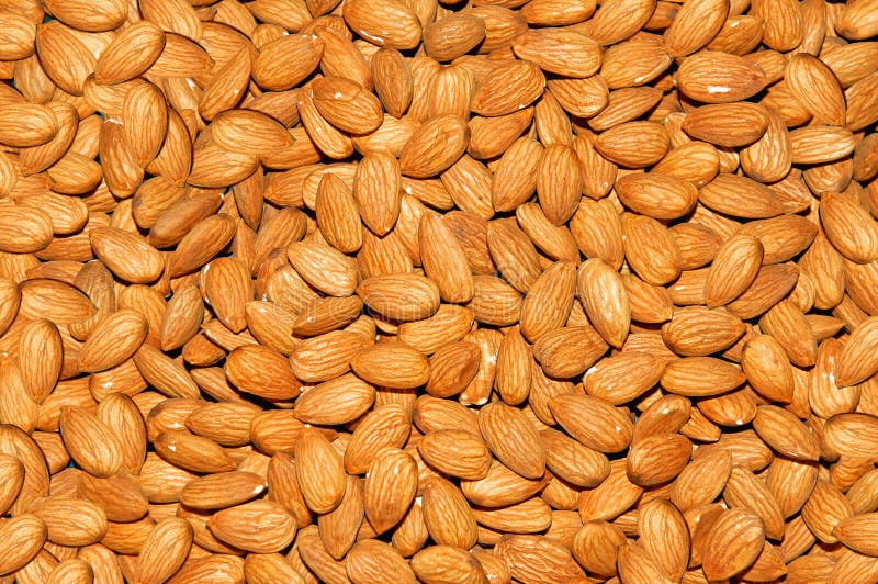 Almond nuts texture stock photo. Image of detail, organic - 29769788