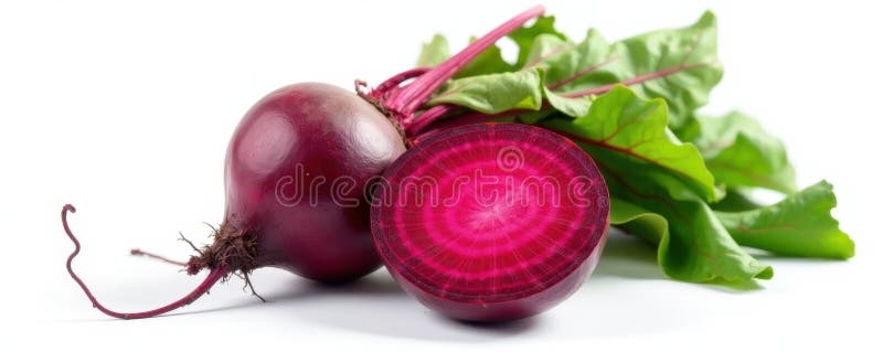 Whole Beet Half Beet Isolated on White Background, Root Vegetable, Farm ...