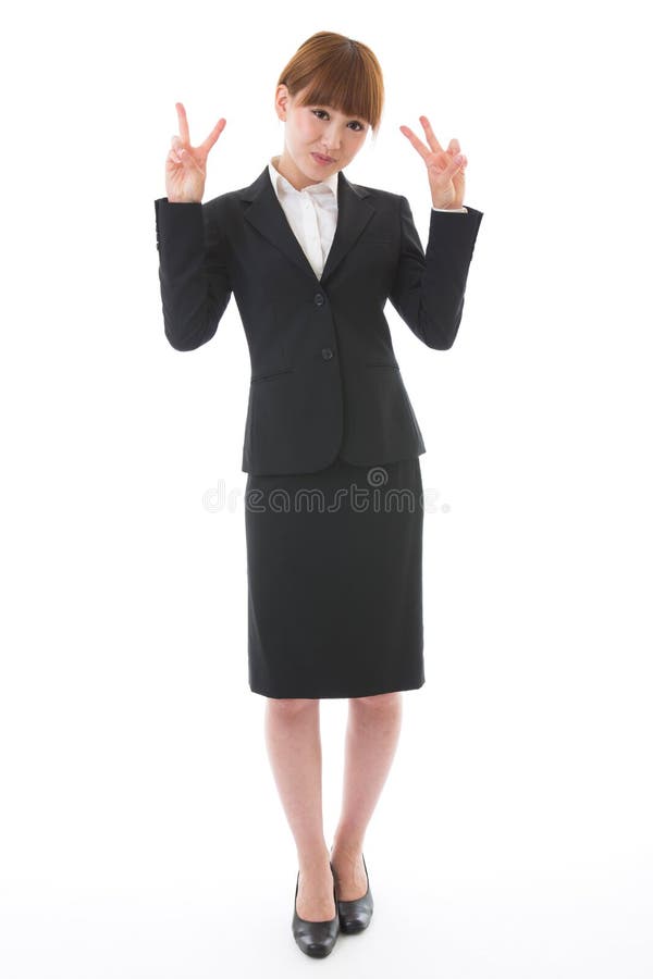 Whole Body of a Businesswoman Stock Image - Image of motivated, recruit ...
