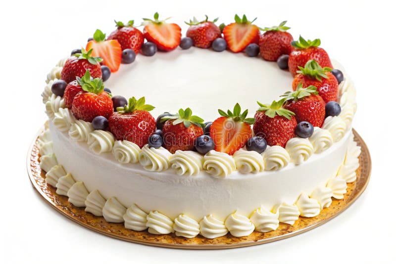 Whole Cake Border Design with Icing Stock Illustration - Illustration ...