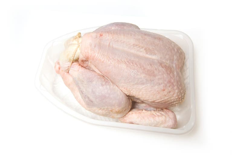 Whole chicken in package stock image. Image of saran, food - 8438369