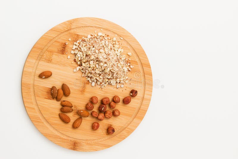 Whole and chopped nuts stock image. Image of foodstuff - 242179819