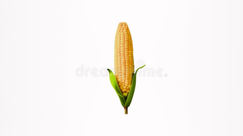 Whole Corn Isolated on a White Screen Stock Video - Video of fresh ...