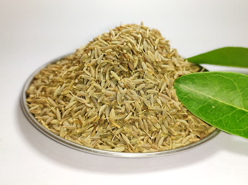 Whole Cumin Seeds Isolate White Background. Stock Photo - Image of ...