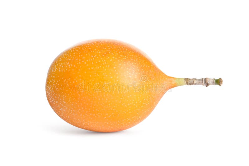 Whole Delicious Ripe Granadilla on White Stock Image - Image of ...