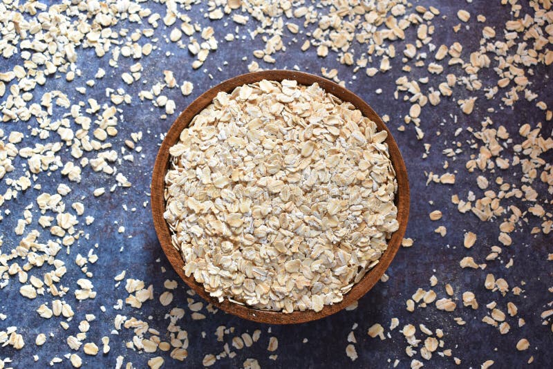 Whole dried rolled oats stock photo. Image of agriculture - 239027938