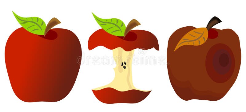 Rotten Apple Cartoon Rotten Apple SVG Cut File By Creative Fabrica