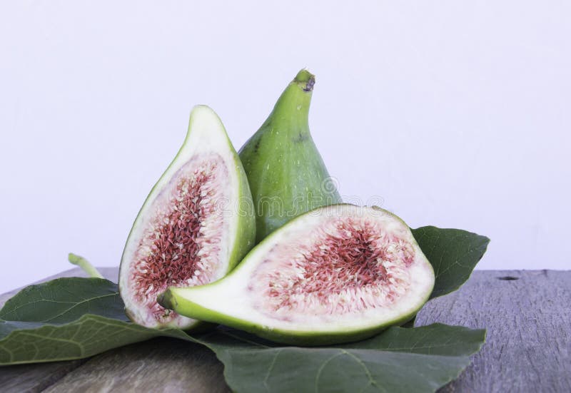 Whole Fig Cut Fig Details Leaf Stock Image - Image of vegan, fruit ...
