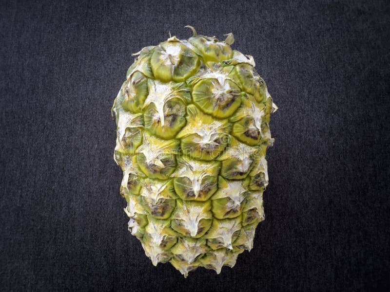 Pineapple on Black or Dark Background Stock Image - Image of sweet ...