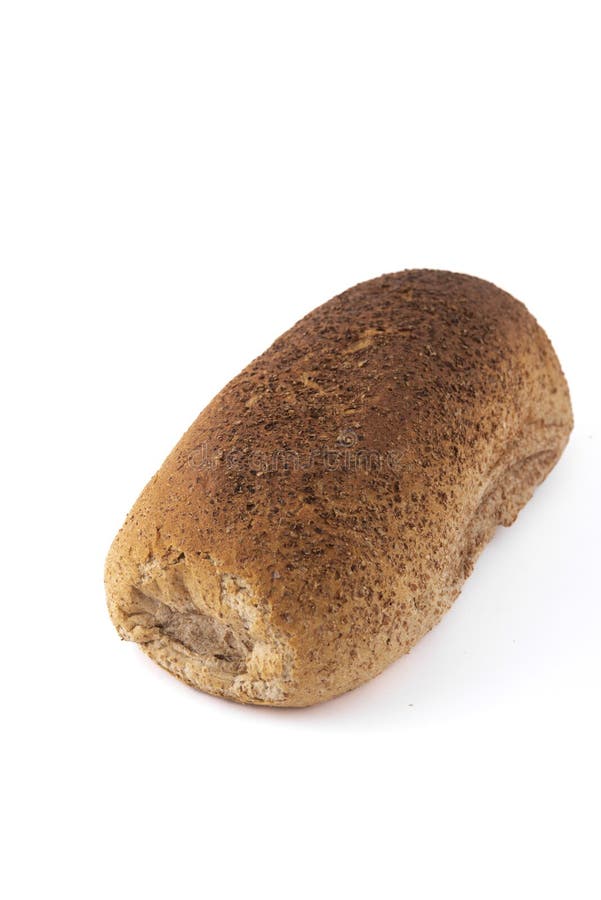 Whole Grain Bread on White Background, Ciabatta. Rye Bread . Stock ...