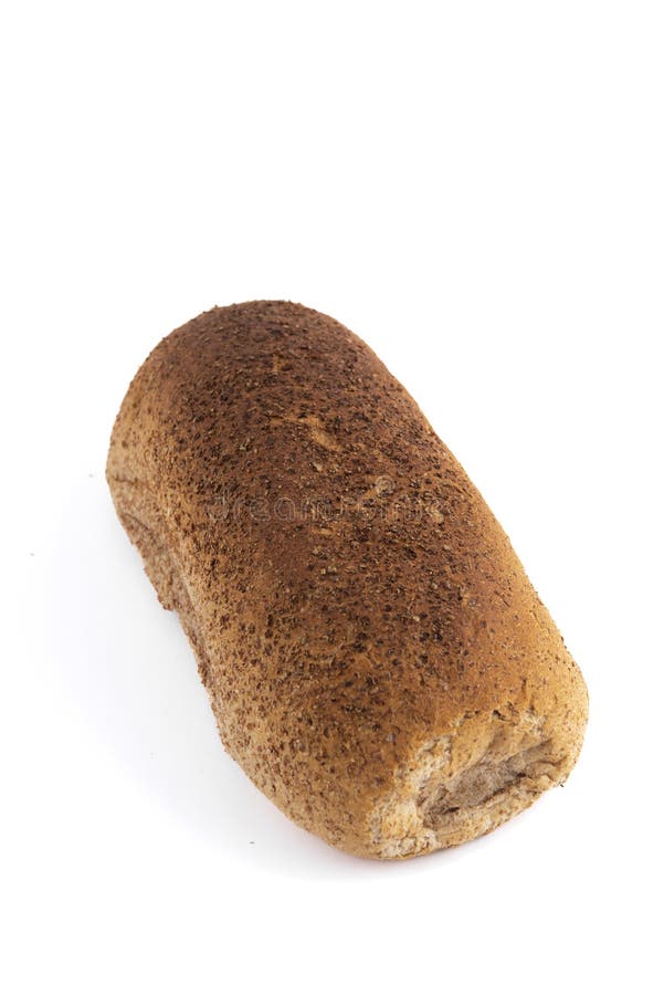 Whole Grain Bread on White Background, Ciabatta. Rye Bread . Stock ...